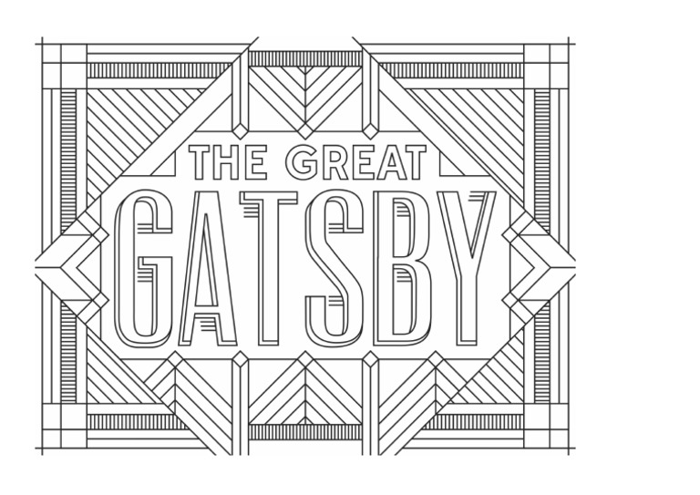 Coloring Adult The Great Gatsby | PDF