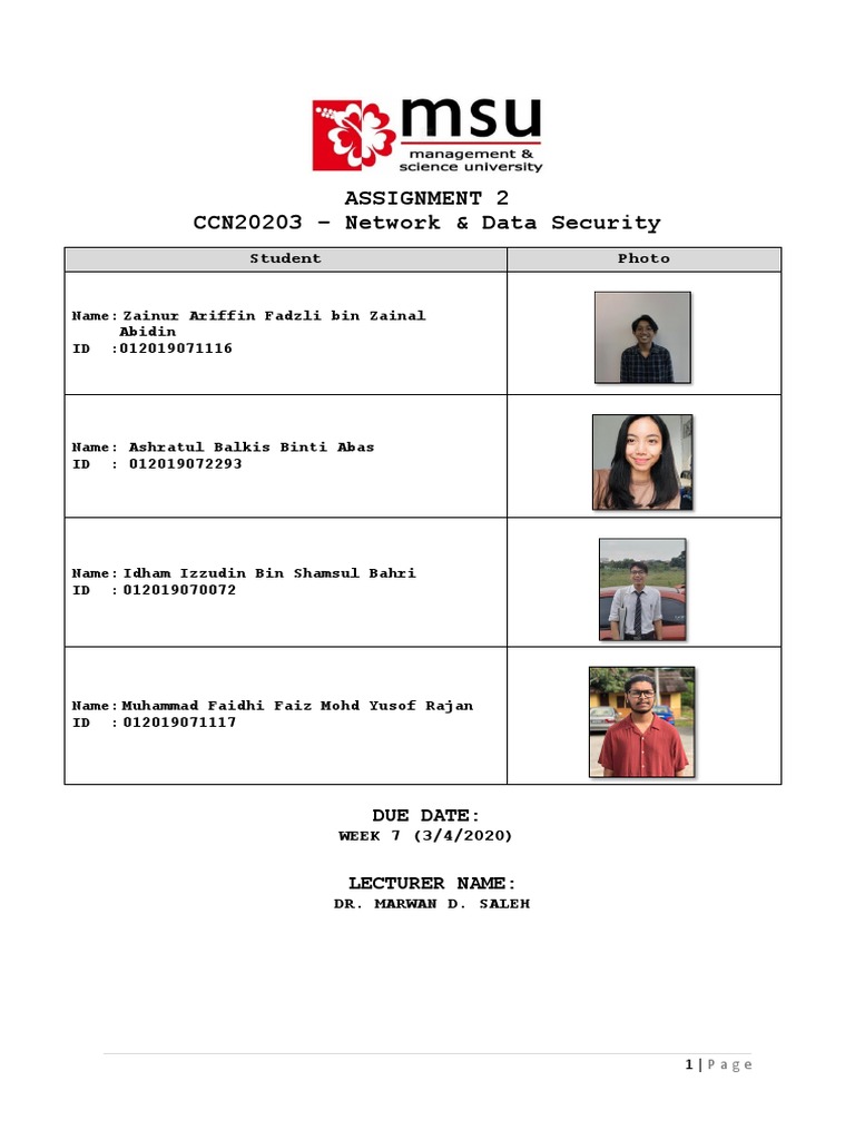 Assignment 2 NDS REPORT | PDF | Encryption | Computer Network