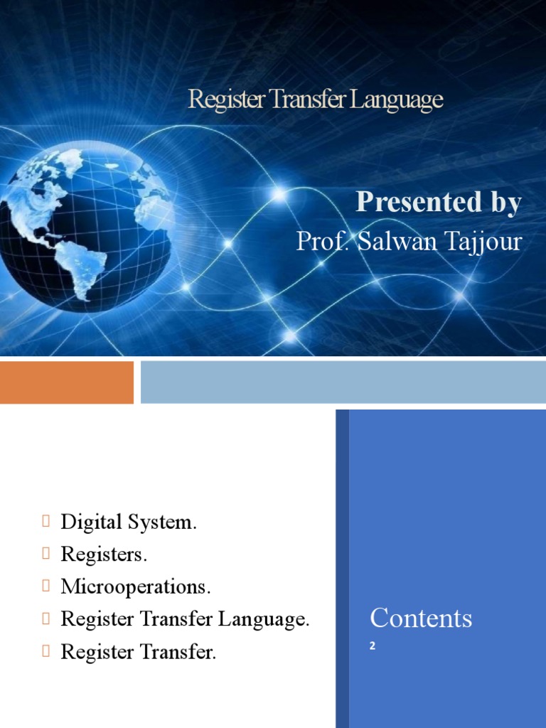Register Transfer Language Introduction | PDF | Digital Electronics | Input/Output