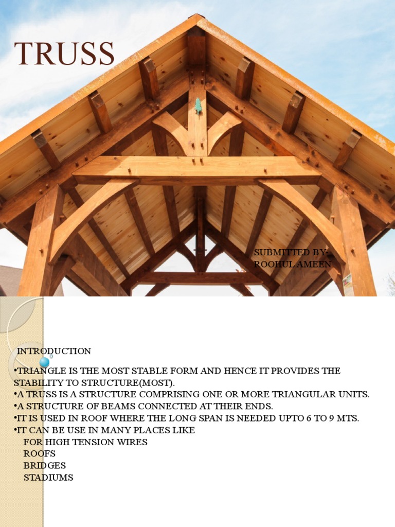 Truss Presentation Pdf Truss Components