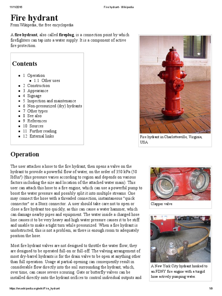 Fire Hydrant - Wikipedia | PDF | Nature