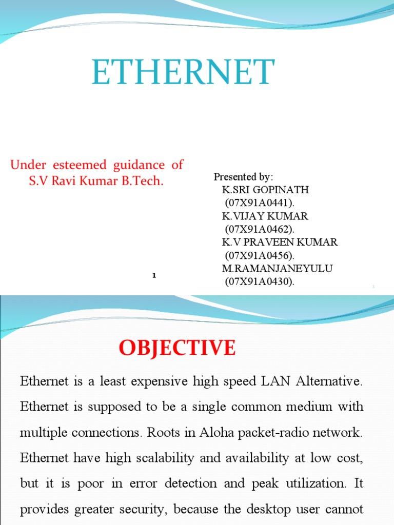 Ethernet | PDF | Ethernet | Computer Network