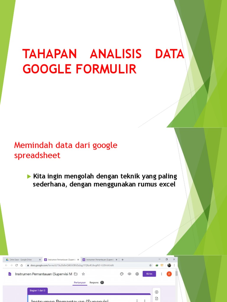 Tahapan Mengolah Data Google Form | PDF