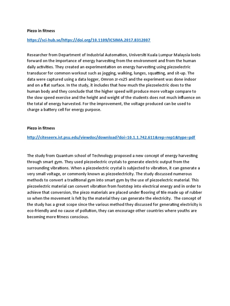 Rrs For Chapter 2 | PDF | Piezoelectricity | Energy Harvesting