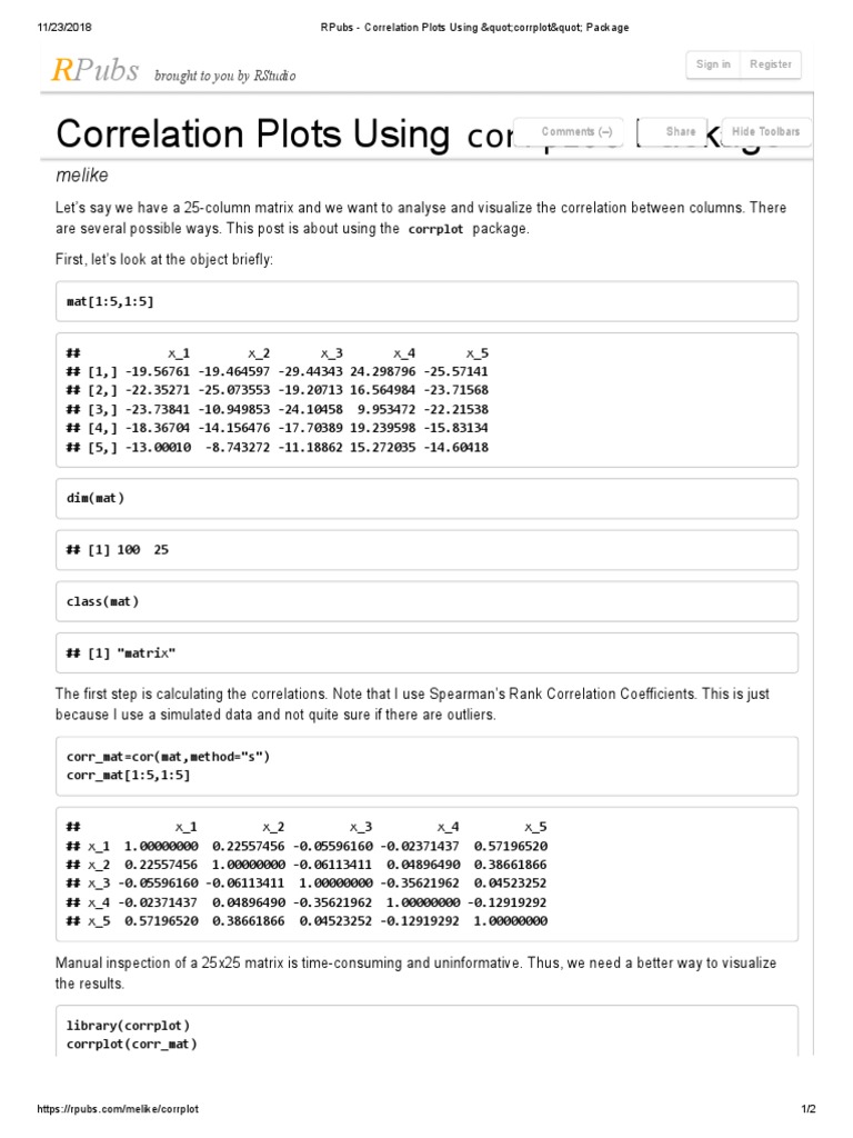 Corr Plot - Corplot Pac | PDF | Correlation And Dependence | Data Analysis