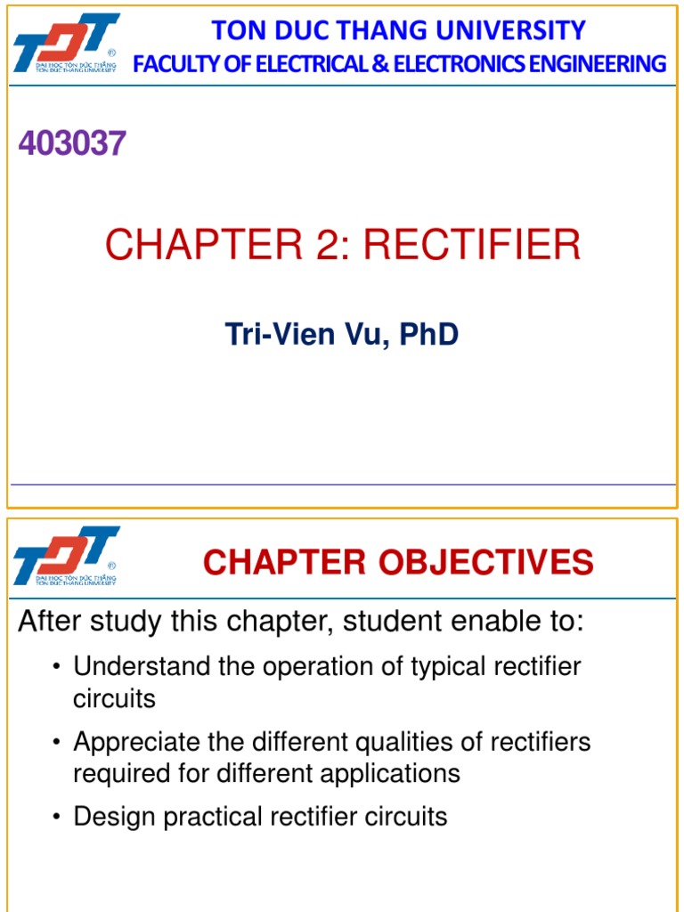 Pe - Chapter 2 PDF | PDF | Rectifier | Electrical Components