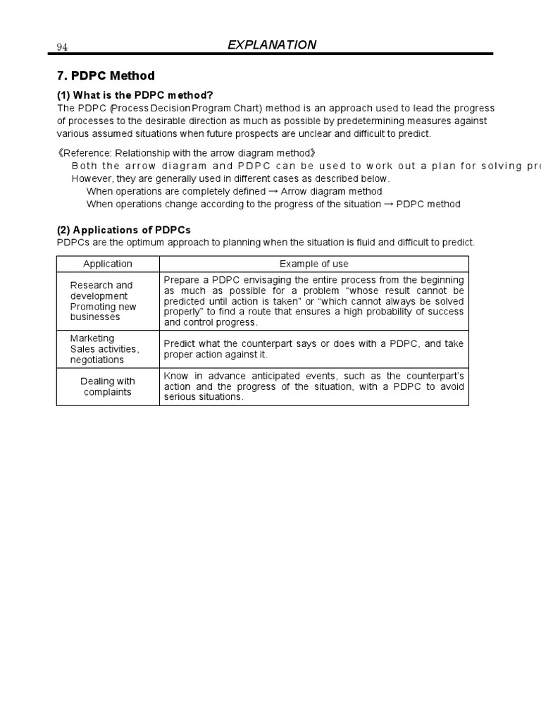 E-07 PDPC Method | PDF | Goal | Combustion