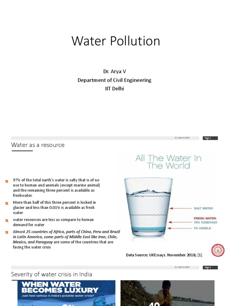 Water Pollution-Introduction | PDF | Groundwater | Water Pollution