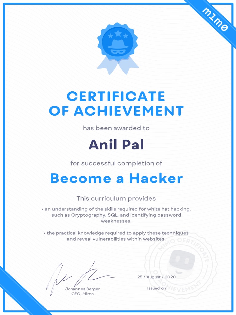 Mimo Certificates 31 | PDF