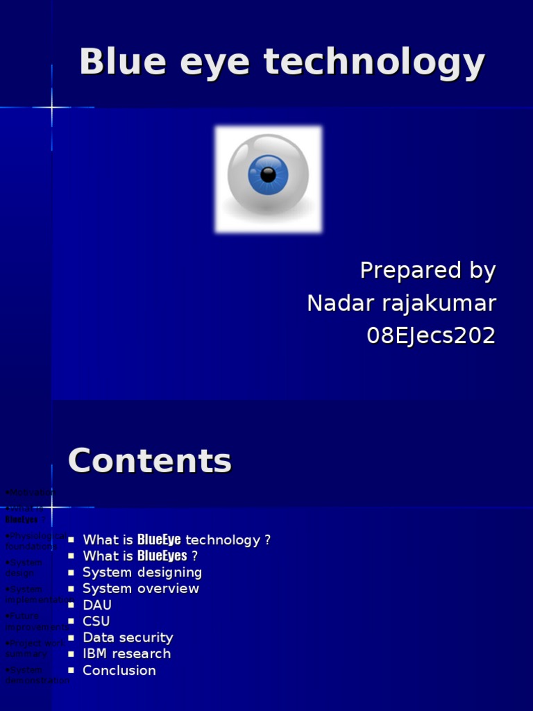 Blue Eye Technology Overview and Design | PDF | Bluetooth | Perception