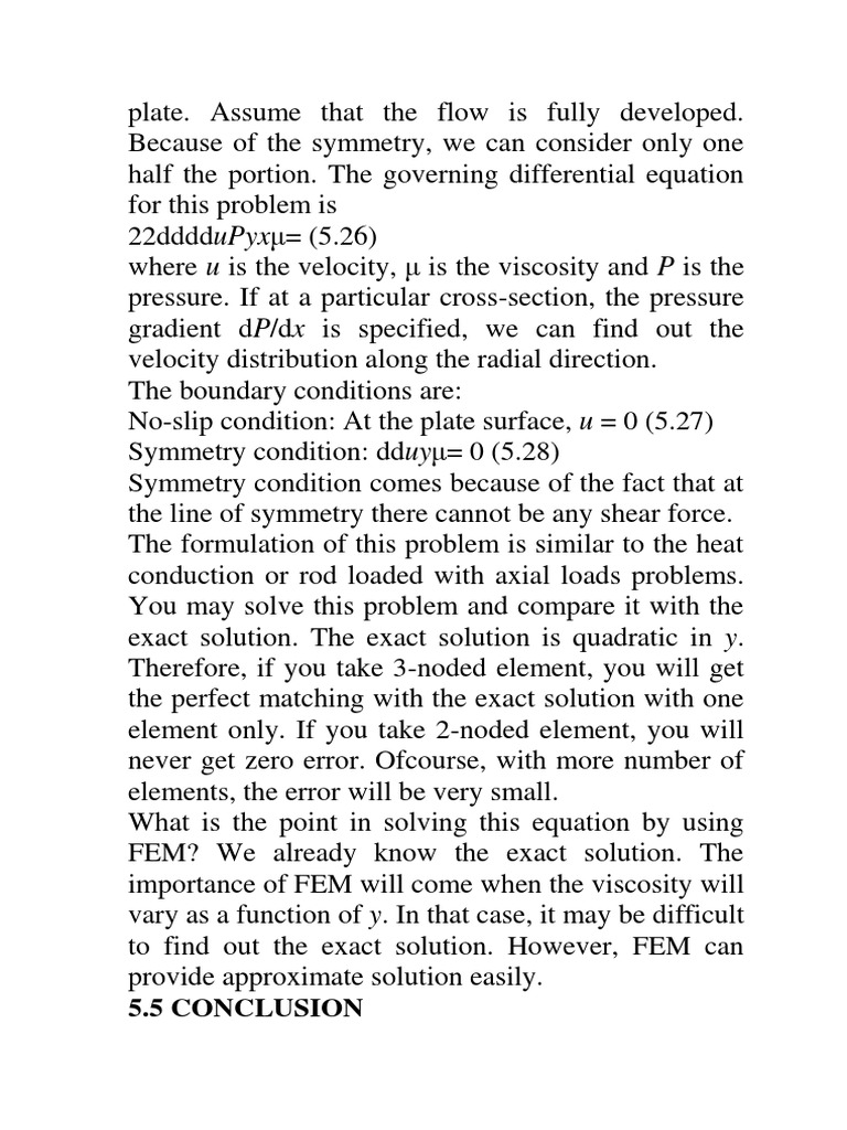 Plate FEM Analysis | PDF