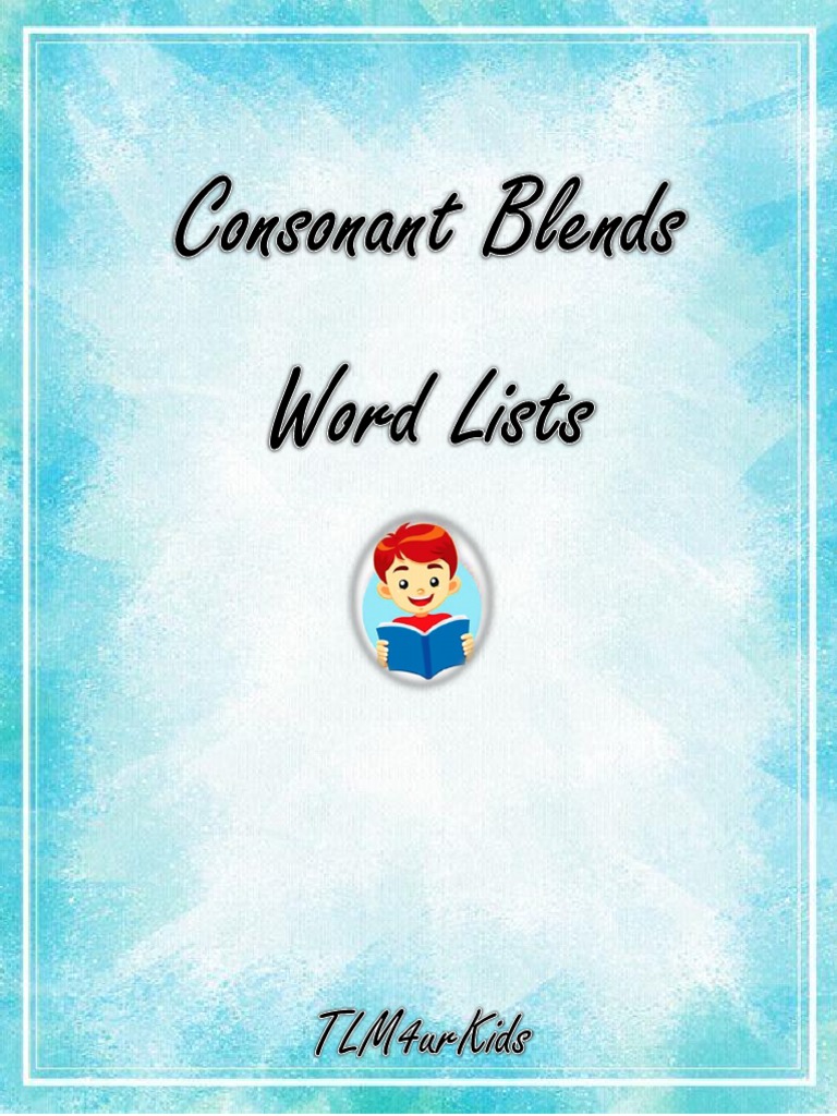 Consonant Blends Word Lists | PDF | Nature
