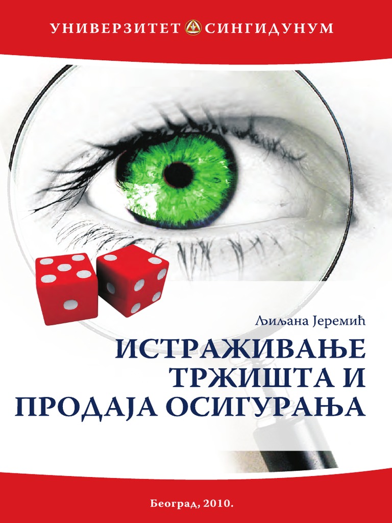 Knjiga - Istraživanje Tržišta I Prodaja Osiguranja, Ljiljana | PDF