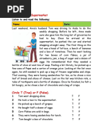 School Rules - Reading Comprehension | PDF