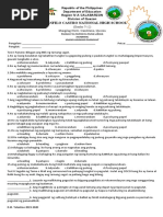 Midterm Exam Sa Filipino 12 (Pagsulat Sa Filipino Sa Piling Larang - Akademik) | PDF