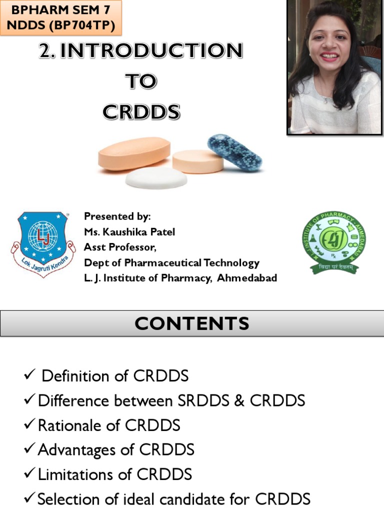 Introduction To CRDDS | PDF | Dose (Biochemistry) | Chemistry