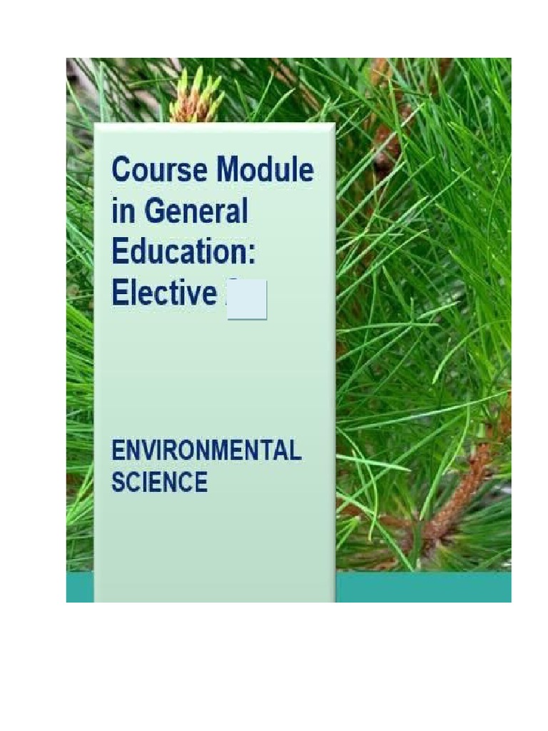 Ge 1 Environmental Science | PDF | Natural Environment | Deforestation