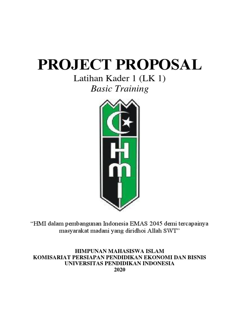 Proposal Kegiatan LK 1 Hmi Komper Peb Upi | PDF