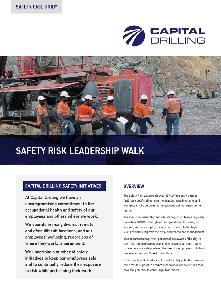 Safety Risk Leadership Walk: Capital Drilling Safety Initiatives | PDF ...