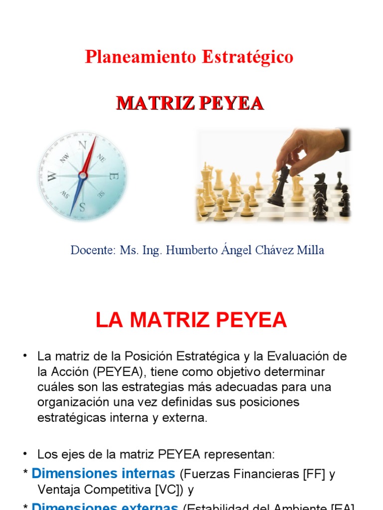 Matriz PEYEA | PDF | Ventaja competitiva | Mercado (economía)