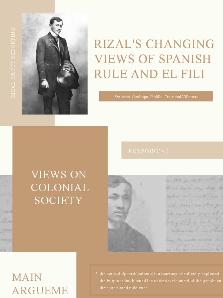 Rizal Group Reporting | PDF | Philippines | Colonialism