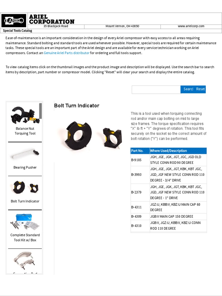 Ariel Corporation - Arielcorp - Com3 | PDF | Screw | Machines