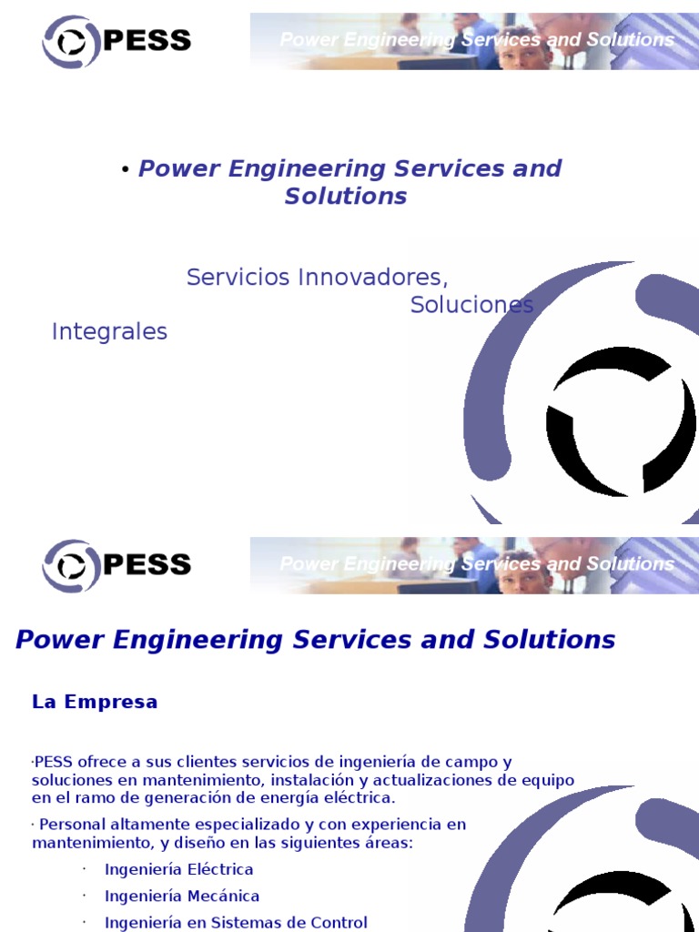 Power Engineering Services and Solutions (Español) | PDF | Generación ...