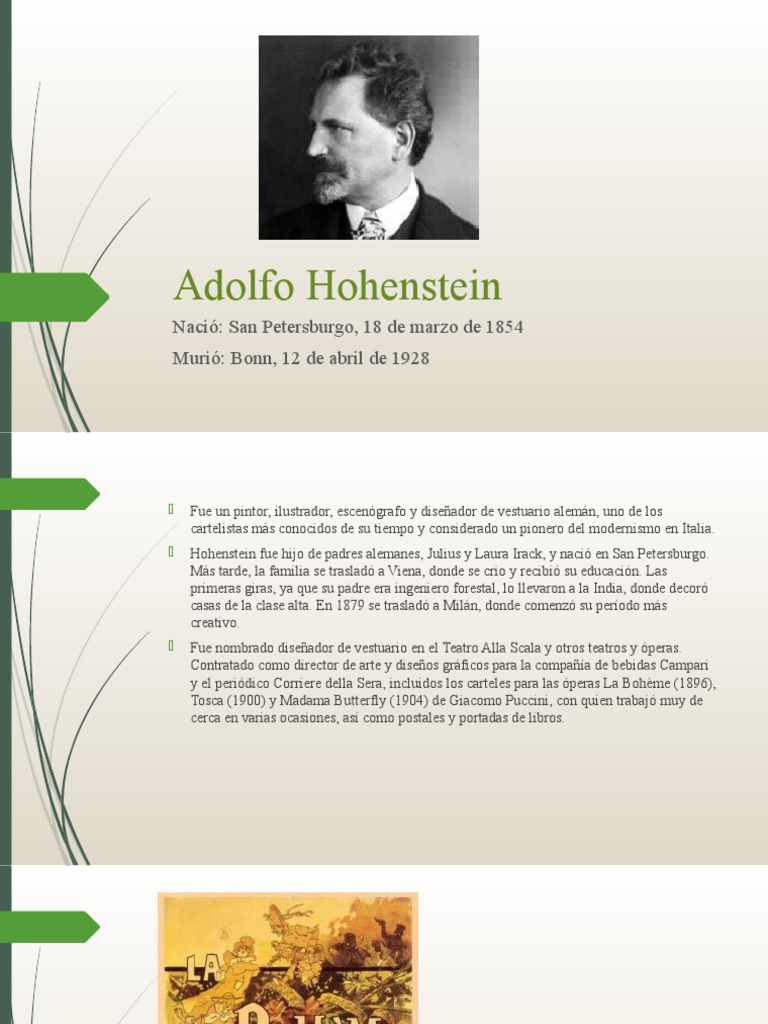 Adolfo Hohenstein | PDF