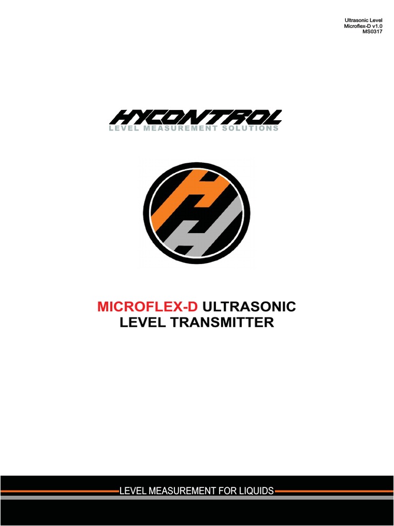 Microflex D Ultrasonic Level Transmitter Technical Specifications Pdf