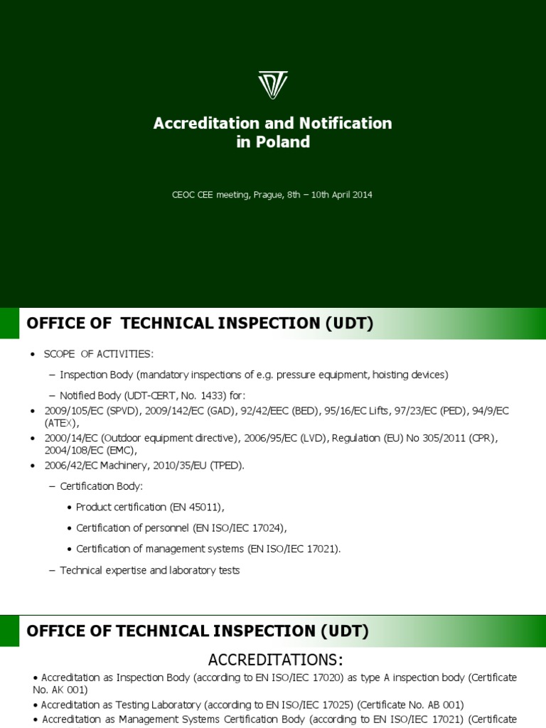 UDT Poland | PDF | Evaluation | Regulation