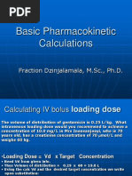 PK Formula Sheet | PDF | Pharmacokinetics | Pharmaceutics