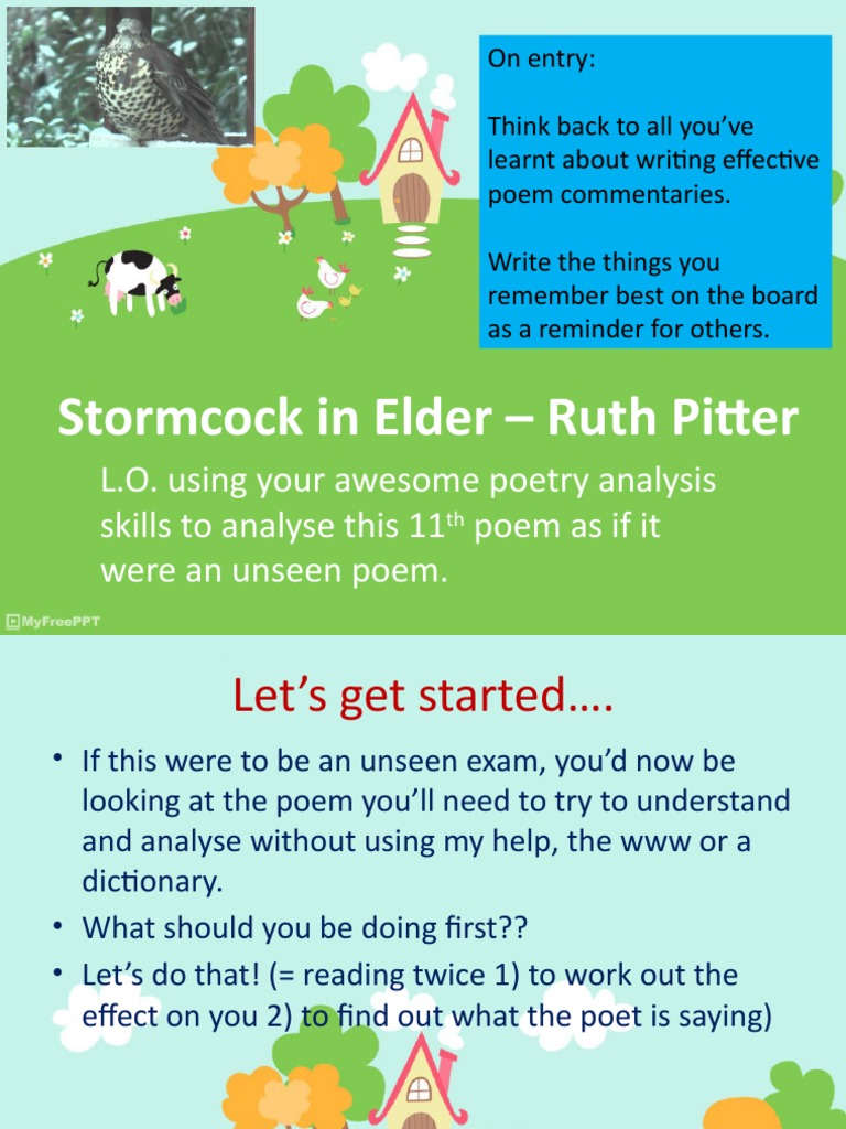 Stormcock in Elder - Ruth Pitter | PDF | Poetry | Writing