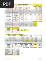 Fabrication Rate Analysis | PDF | Metal Fabrication | Welding