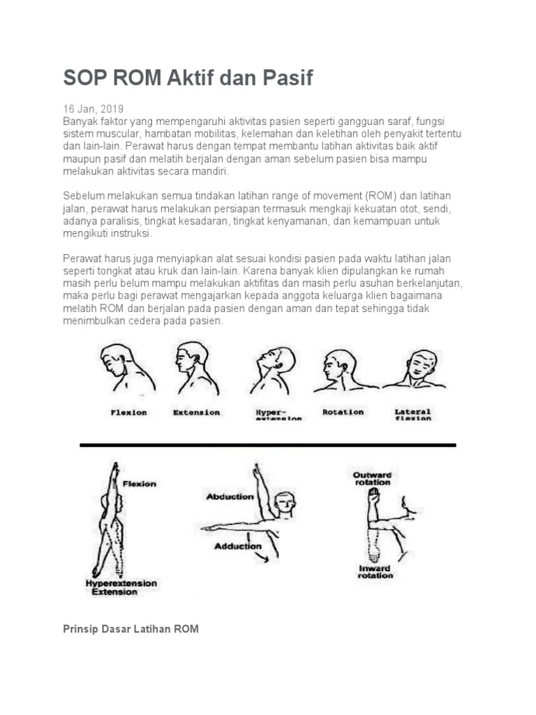 SOP ROM Aktif Dan Pasif 1 | PDF