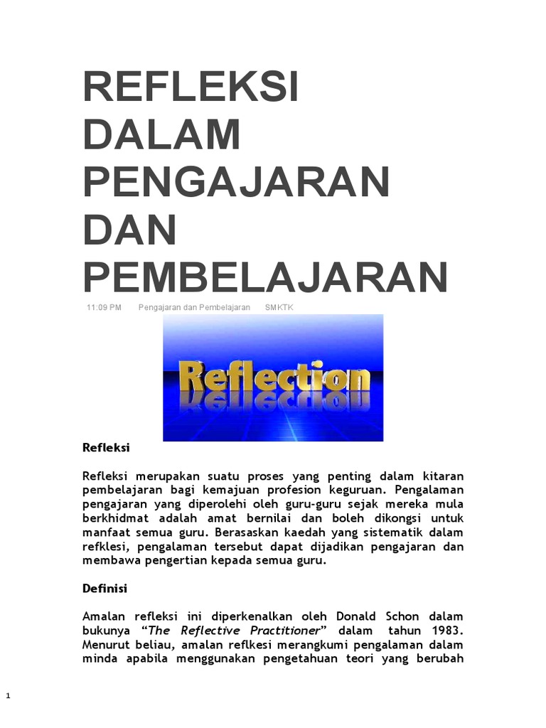 Refleksi RPH | PDF
