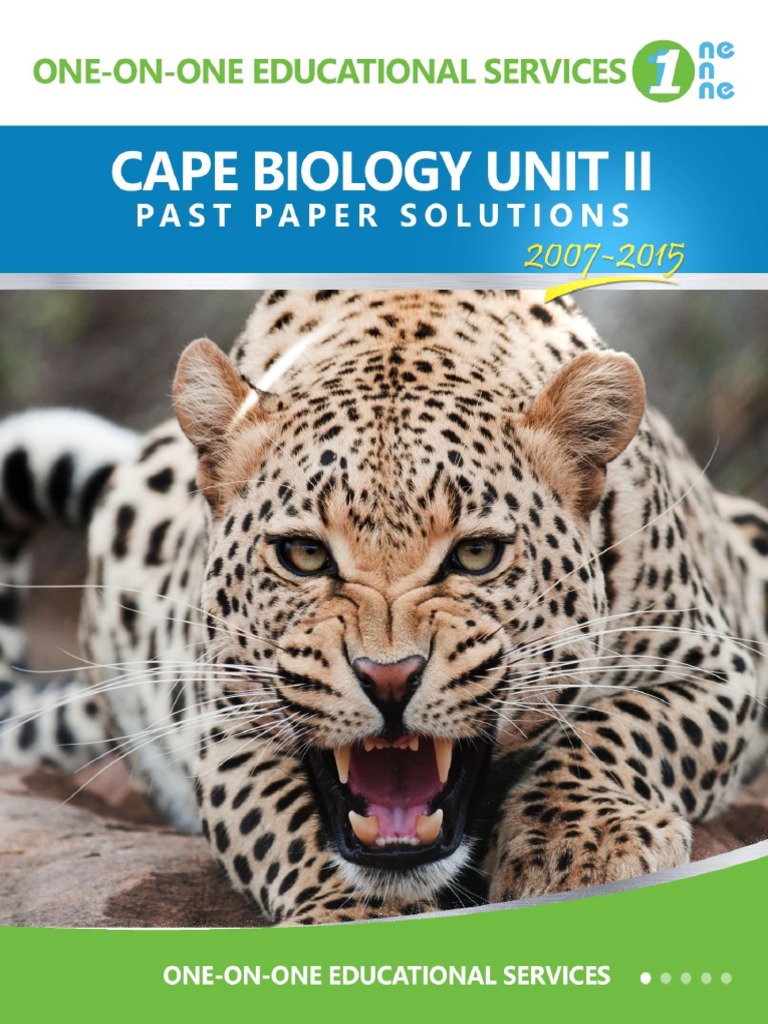 CAPE Biology Unit 2 Past Paper Solutions 2007-2015 Update | PDF ...
