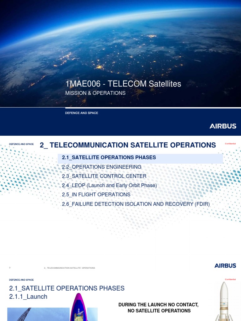 1MAE006 Telecom Sat Operations | Download Free PDF | Satellite | Spacecraft
