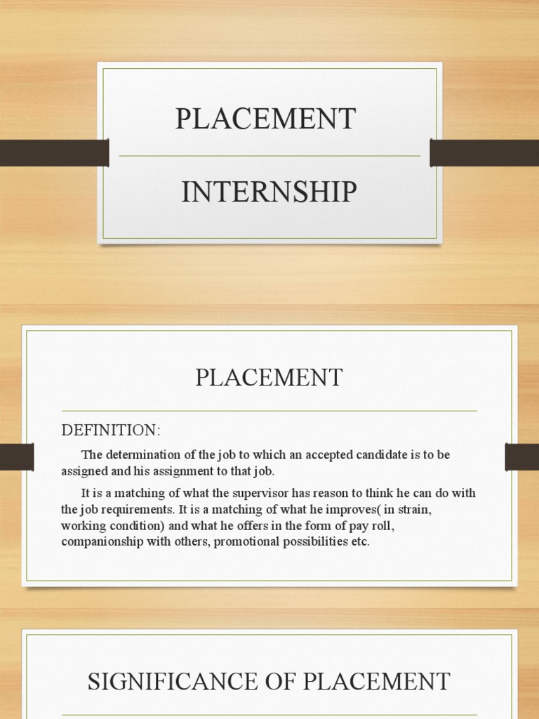 Placement and Internship | PDF | Internship | Job Hunting