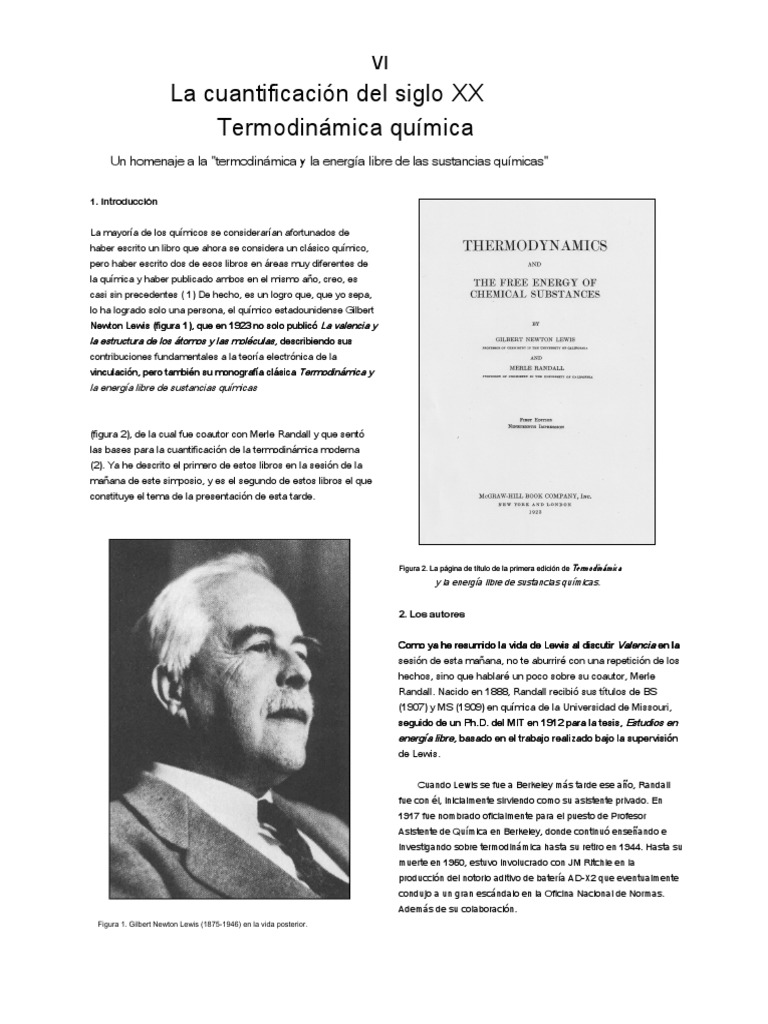 G. N. Lewis 2'.en - Es | Descargar gratis PDF | Termodinámica química ...