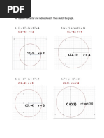 Pre - Calculus I. Objectives:: Circles | PDF | Radius | Equations