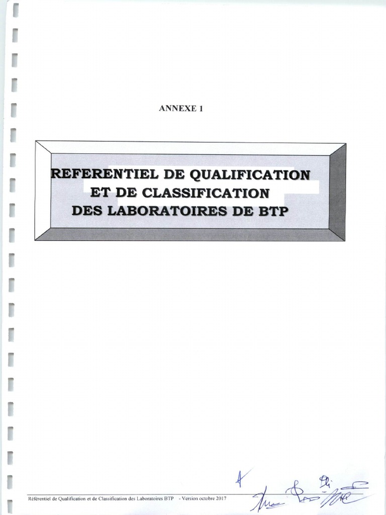 Referentiel QC Laboratoires BTP PDF | PDF