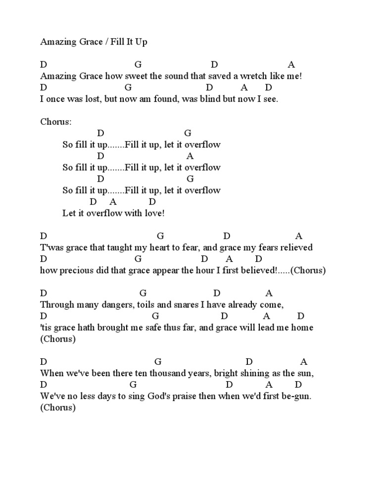 Guitar Chords For Amazing Grace