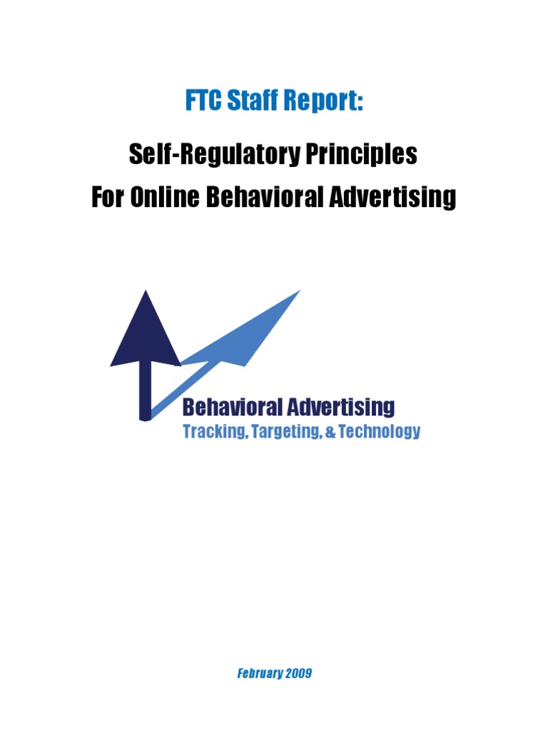 FTC - Behavioral Advertising, Self-Regulation Principles | PDF