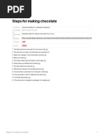 Chocolate Making Process | PDF