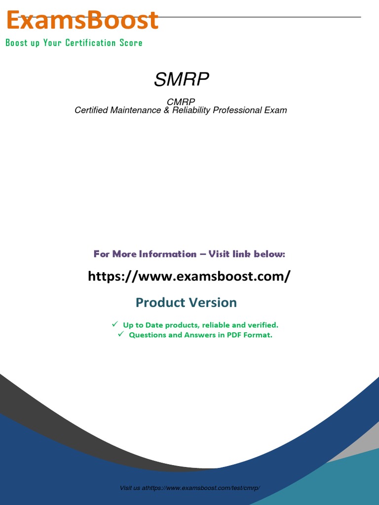 A Guide to Passing the Certified Maintenance & Reliability Professional ...