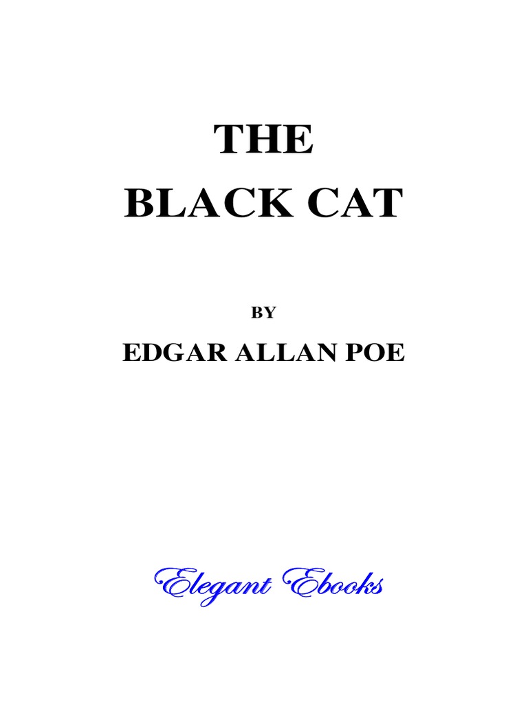 Poe's Tale of Guilt and Perverseness: An Analysis of "The Black Cat ...