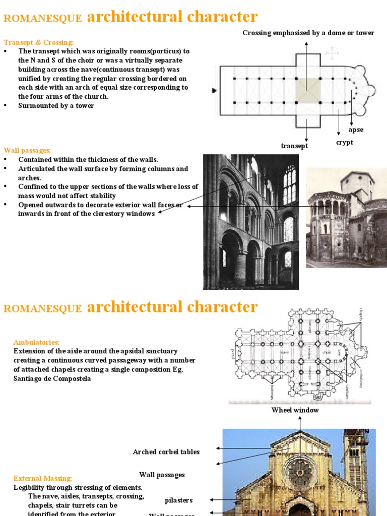 Romanesque: Transept & Crossing | PDF | Vault (Architecture ...
