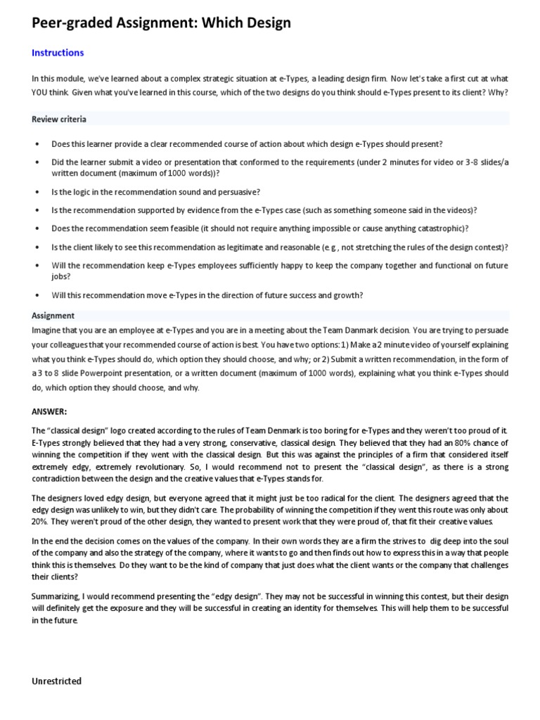 Submission Peer-Graded Assignment | PDF | Epistemology | Cognitive Science