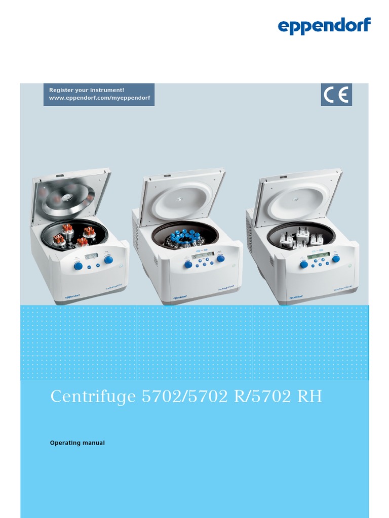 Eppendorf Centrifugation Operating-Manual Centrifuge-5702-Family PDF ...