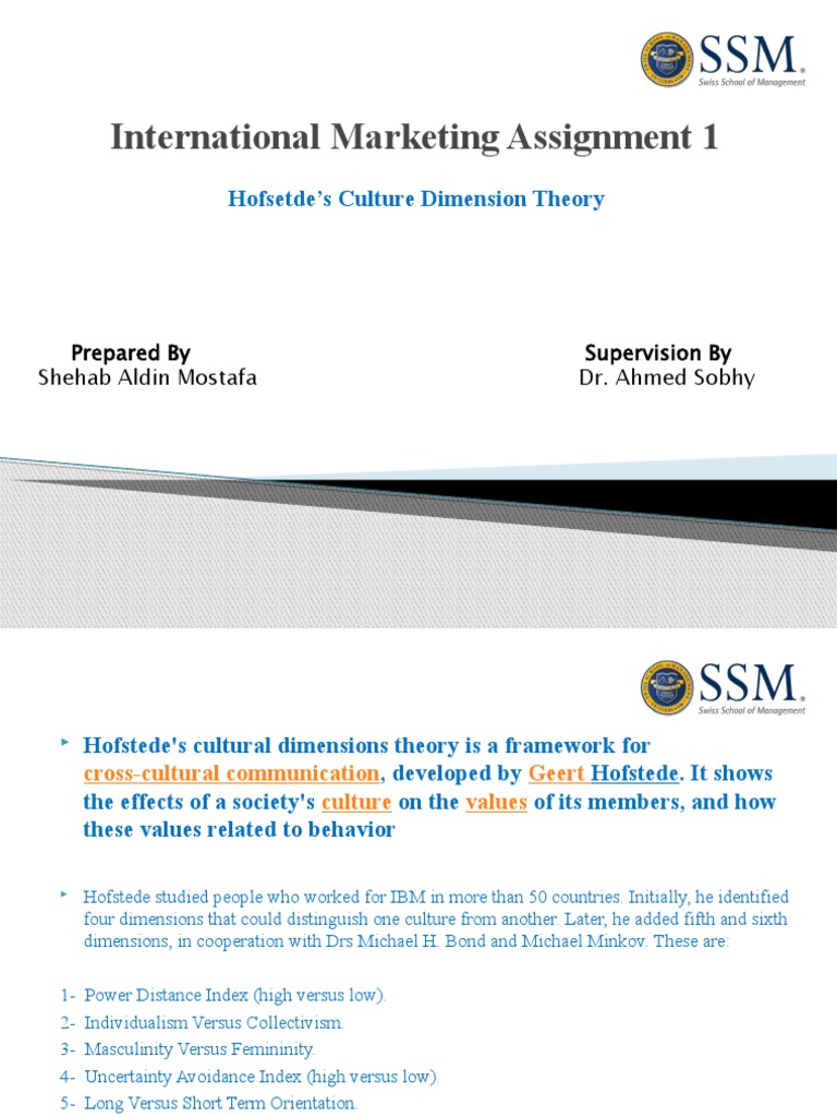 Hofstede's Cultural Dimensions Explained | PDF